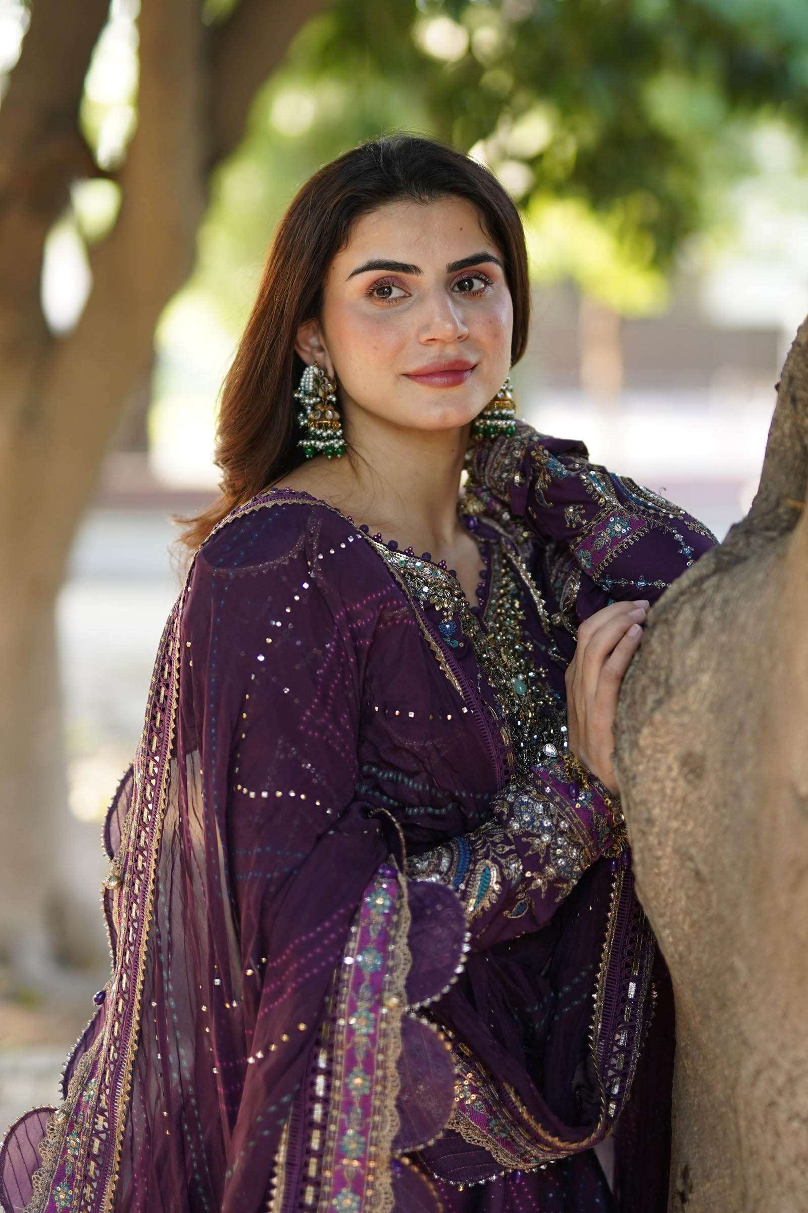 Unstitched Embroidered Cotton Satin Suit | CST-802 – Maria.B. Designs (AE)