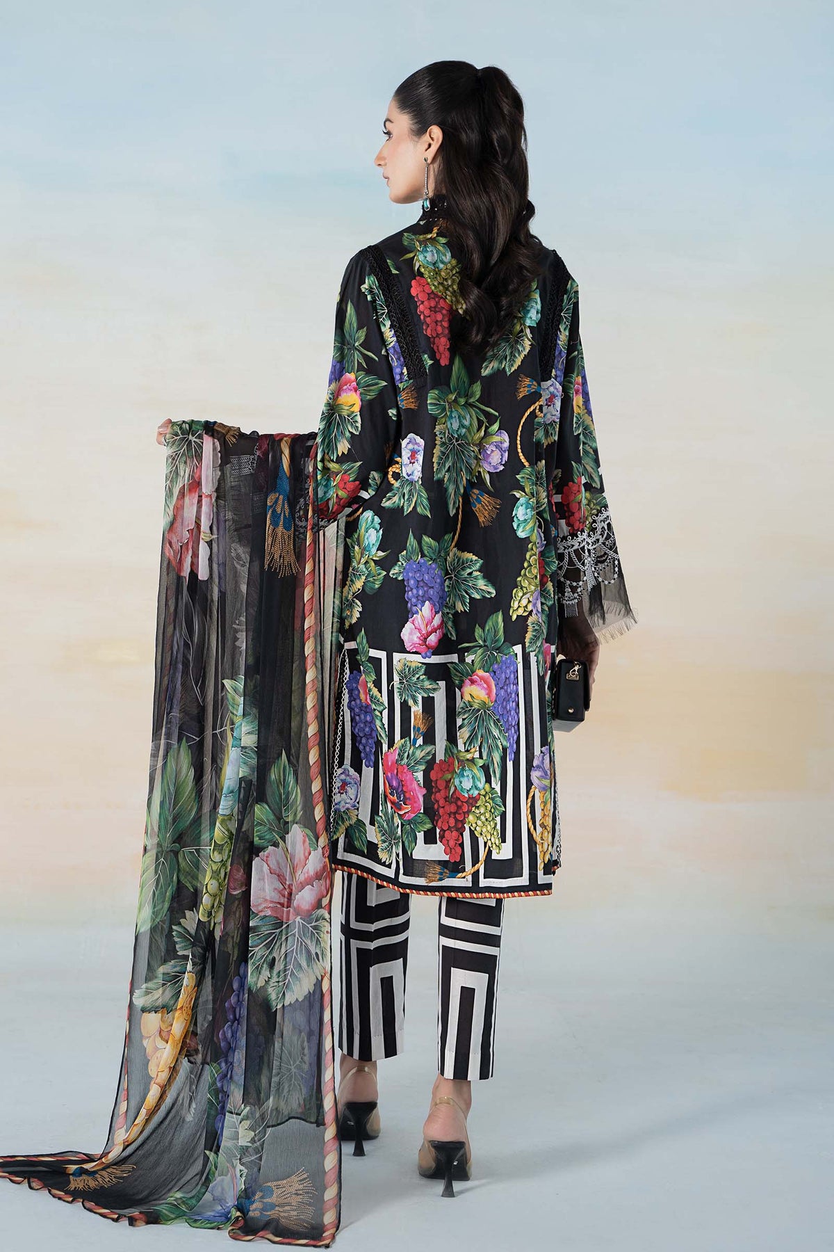 3 PIECE PRINTED LAWN SUIT | MPS-2108-B – Maria.B. Designs (AE)