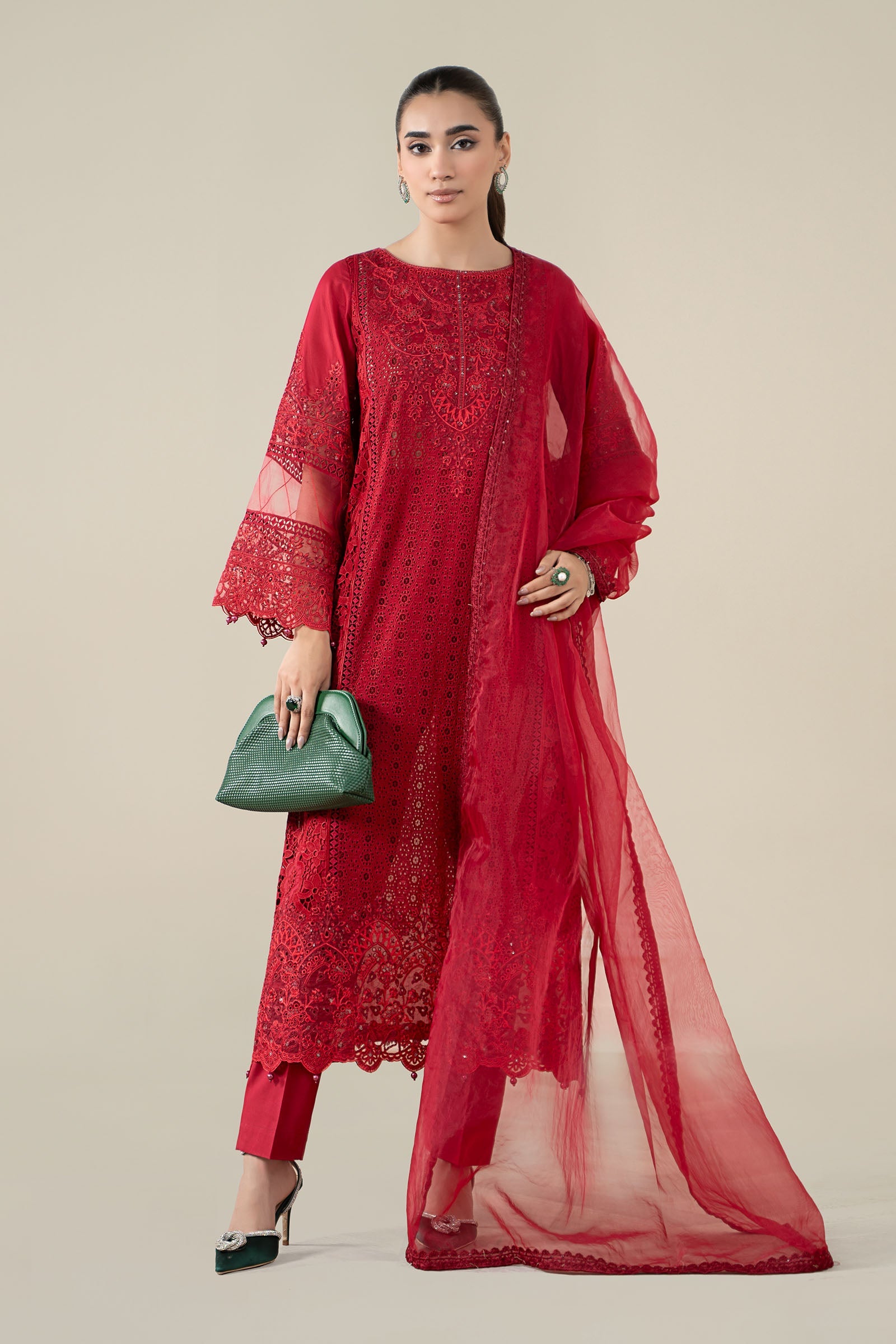 3 Piece Embroidered Lawn Suit – Maria.B. Designs (AE)