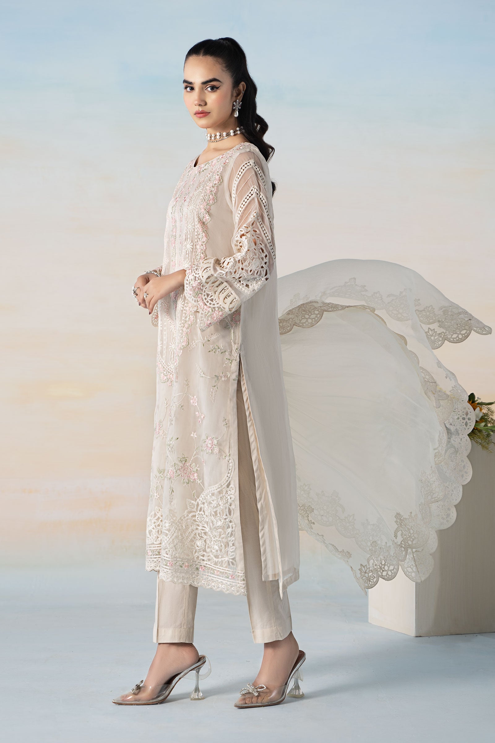 3 Piece Embroidered Lawn Suit – Maria.B. Designs (AE)