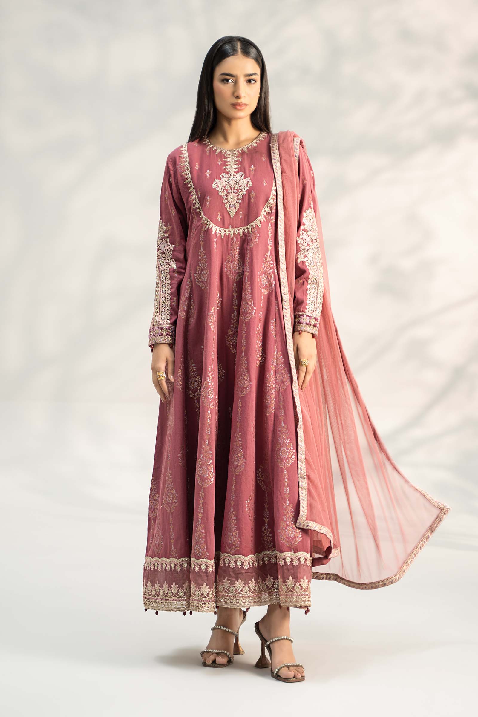 3 Piece Embroidered Jacquard Suit – Maria.B. Designs (AE)