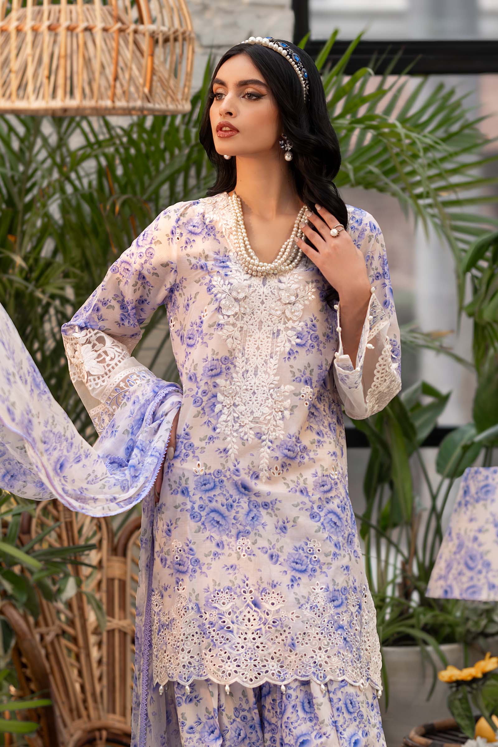 3 Piece Printed Lawn Suit – Maria.B. Designs (AE)