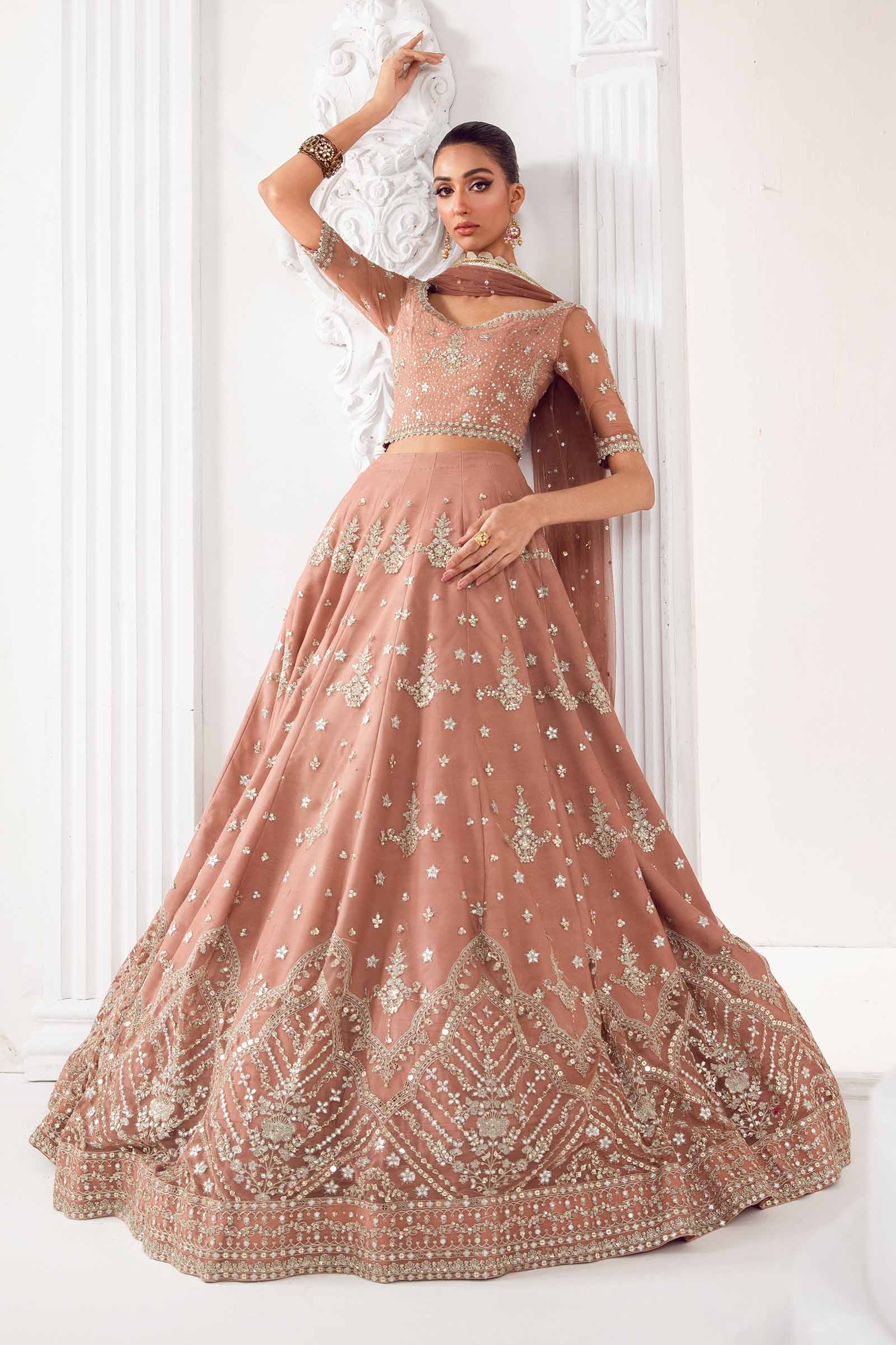 Embroidered Poly Net Fabric (1Pc) | LF-708 – Maria.B. Designs (AE)