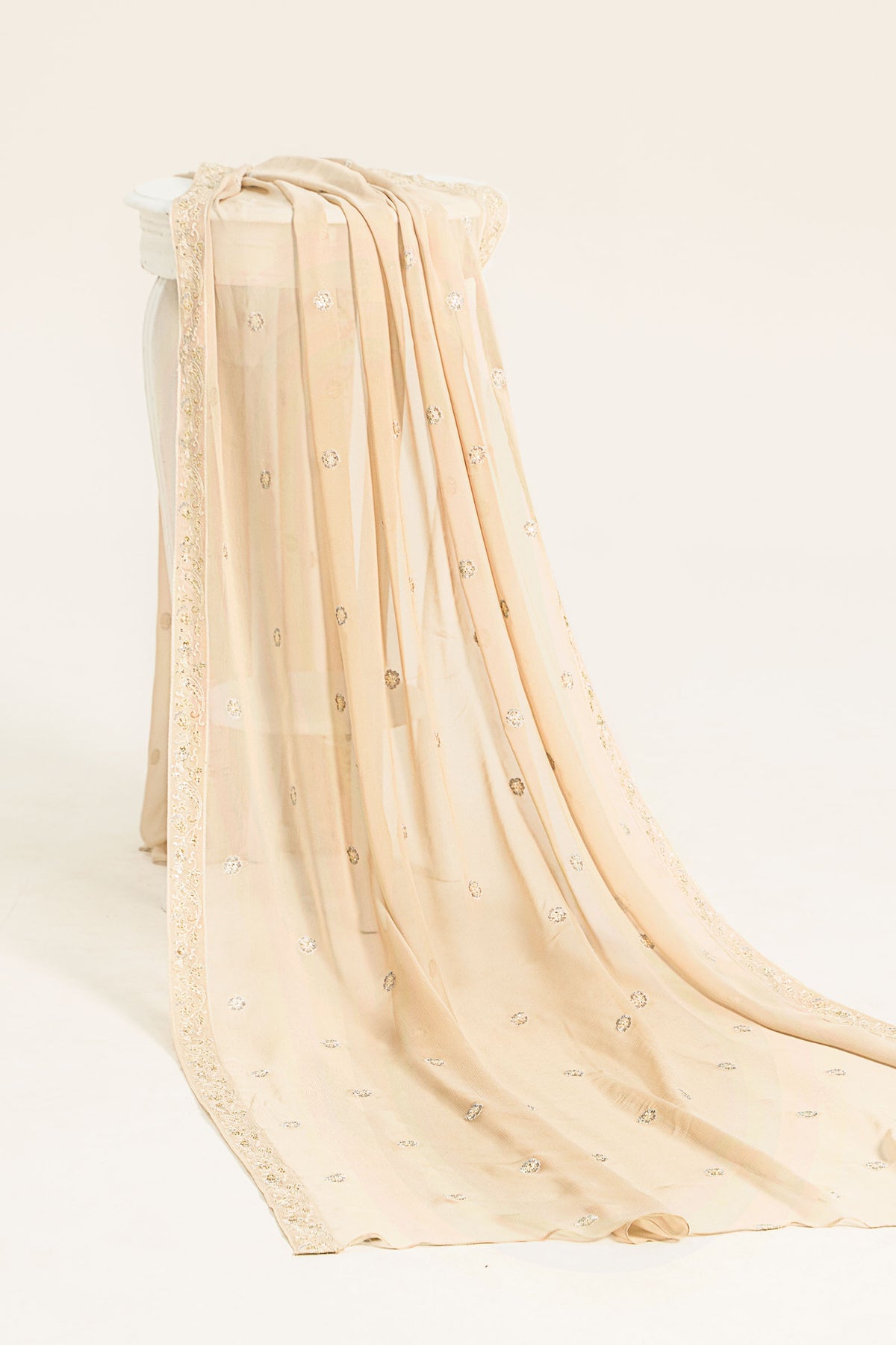 Embroidered Chiffon Fabric (2Pcs) | LF-718 – Maria.B. Designs (AE)