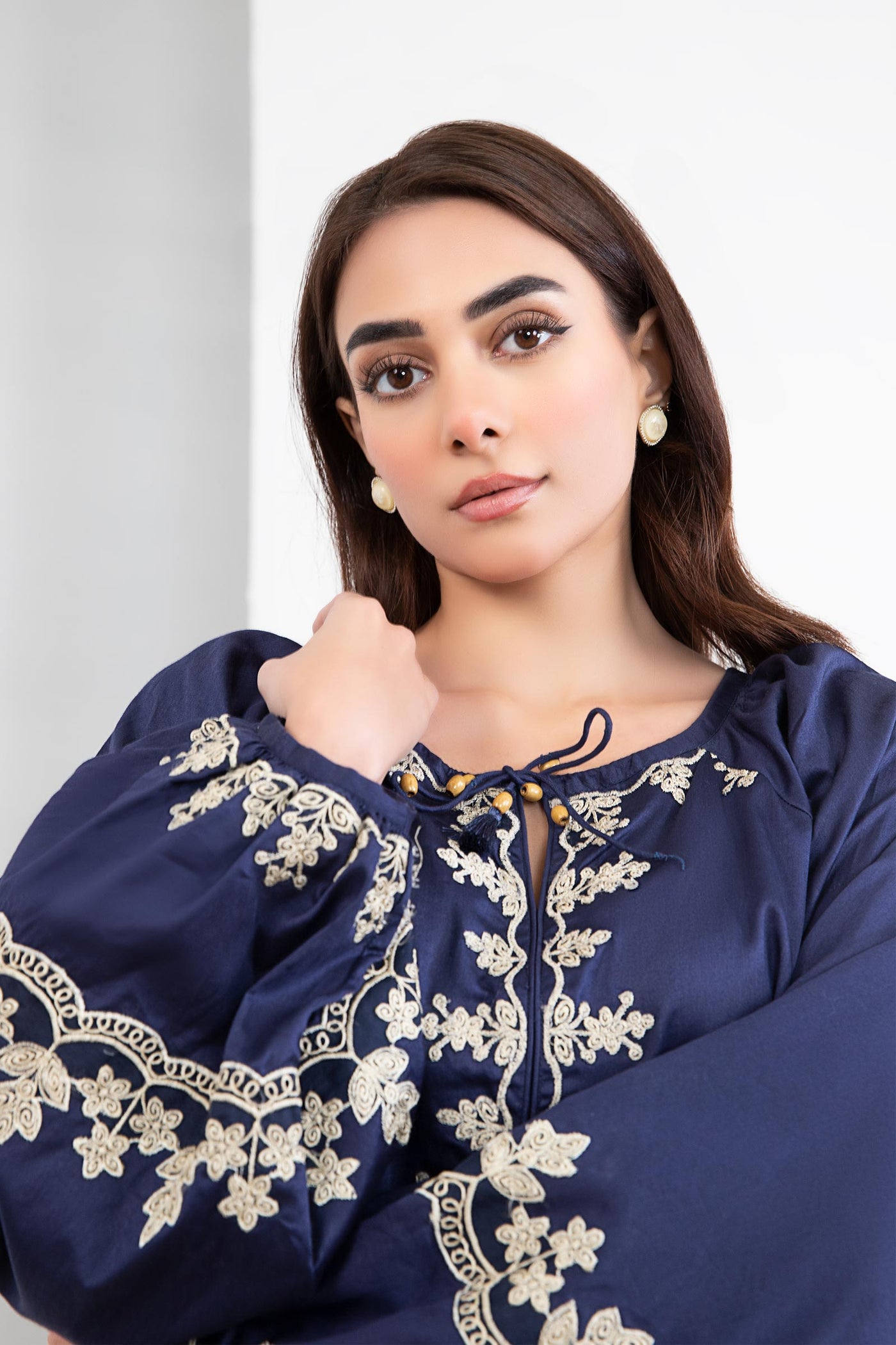 Embroidered Arabic Lawn Tunic Dress – Maria.B. Designs (AE)