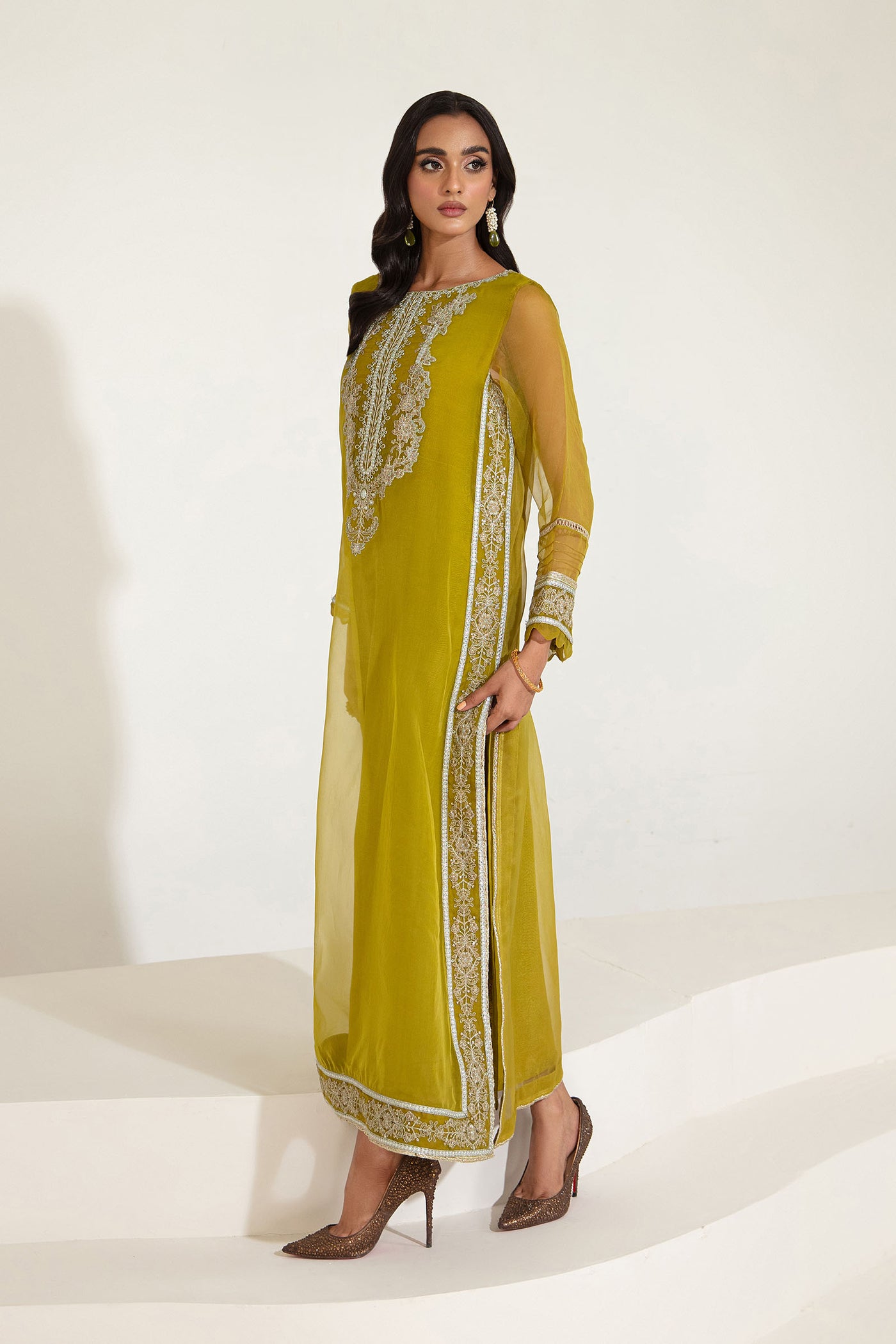 Suit Olive Green MB-F23-410 – Maria.B. Designs (AE)