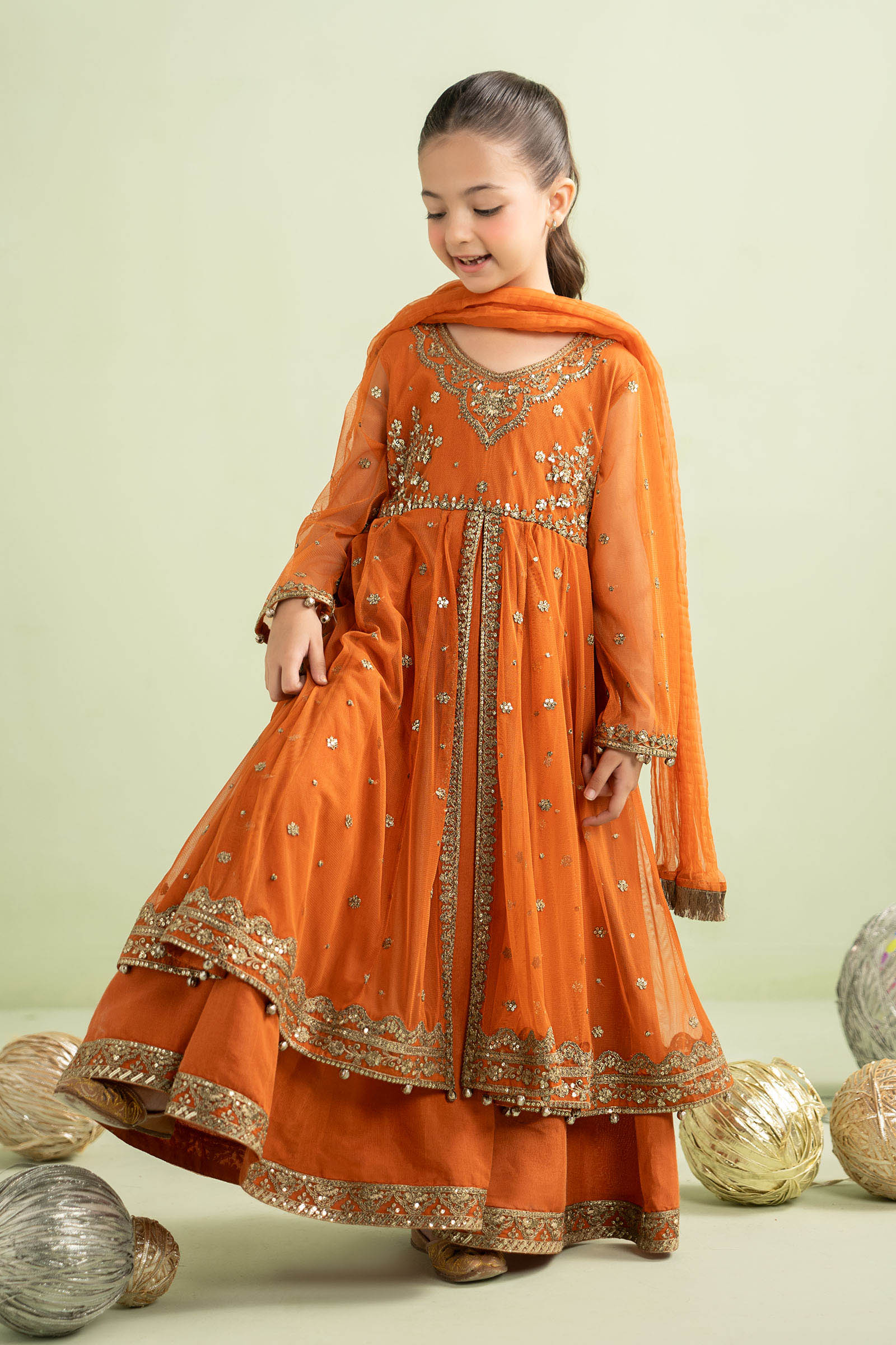 3 Piece Embroidered Net Suit – Maria.B. Designs (AE)