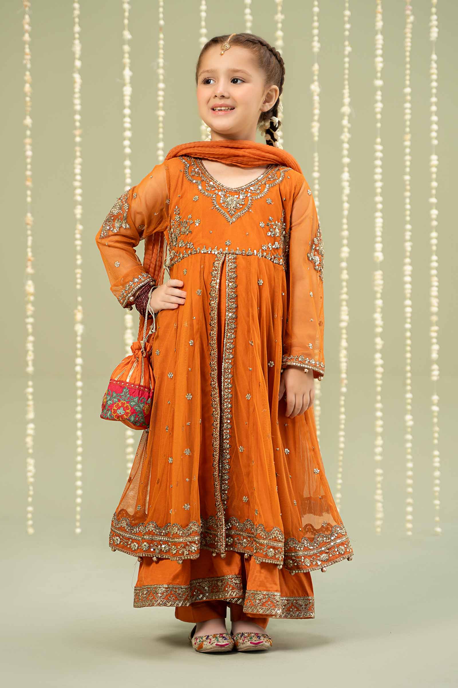 3 Piece Embroidered Net Suit – Maria.B. Designs (AE)