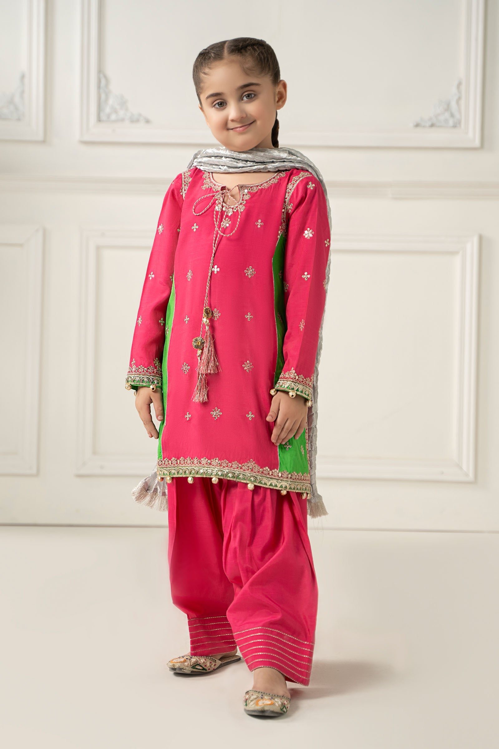 3 Piece Embroidered Polyester Net Suit – Maria.B. Designs (AE)
