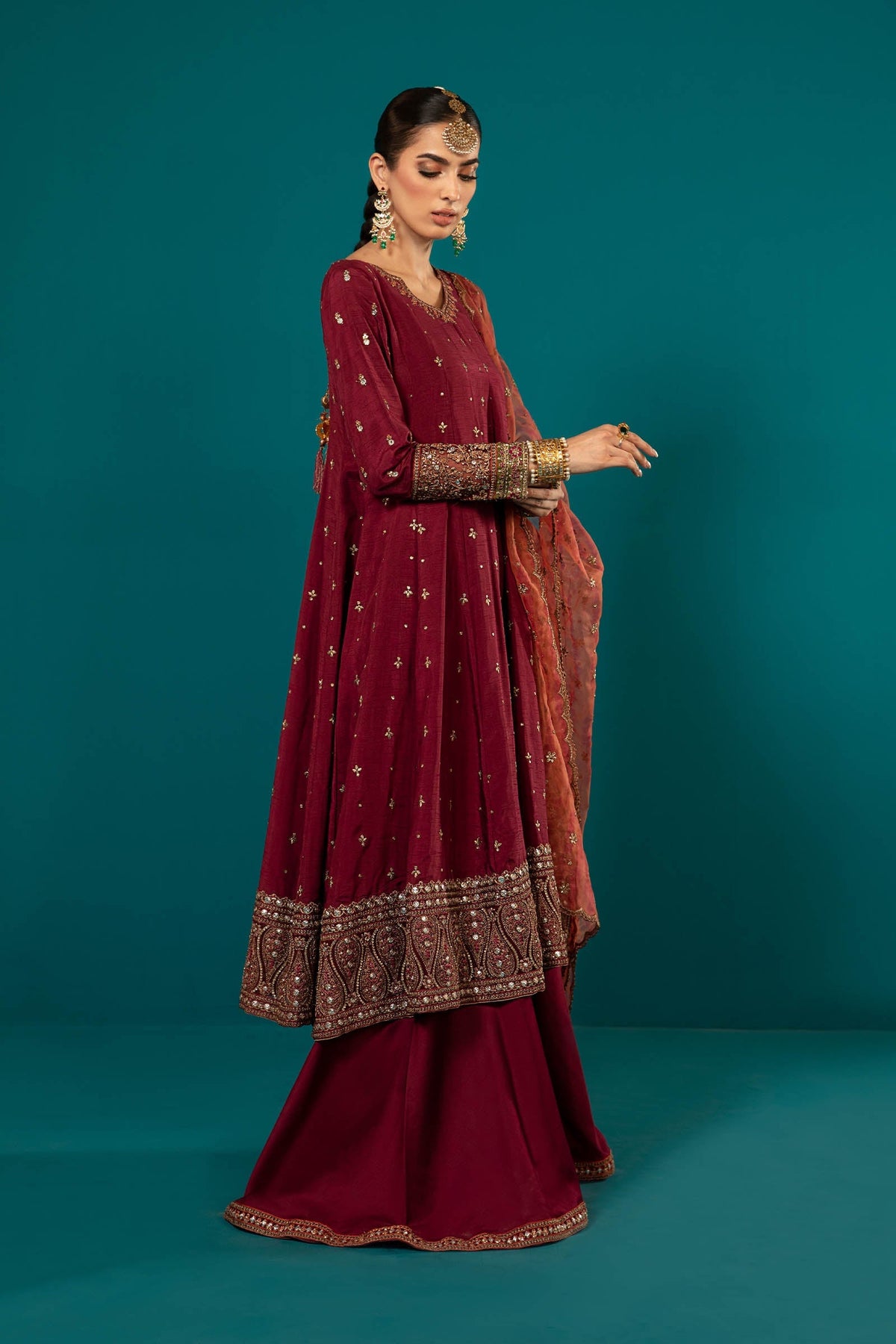 3 Piece Embroidered Suit | SF-EA23-10R1 – Maria.B. Designs (AE)