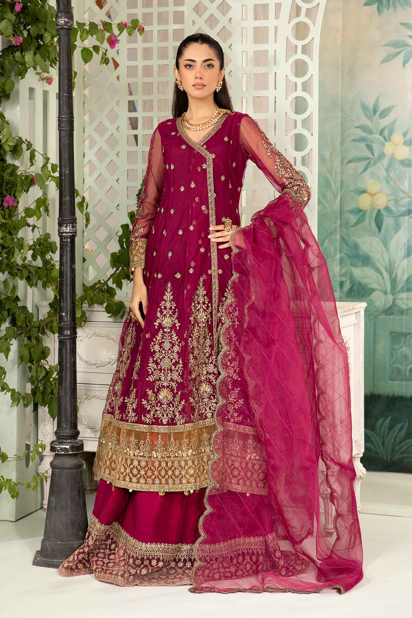 3 Piece Embroidered Net Suit – Maria.B. Designs (AE)