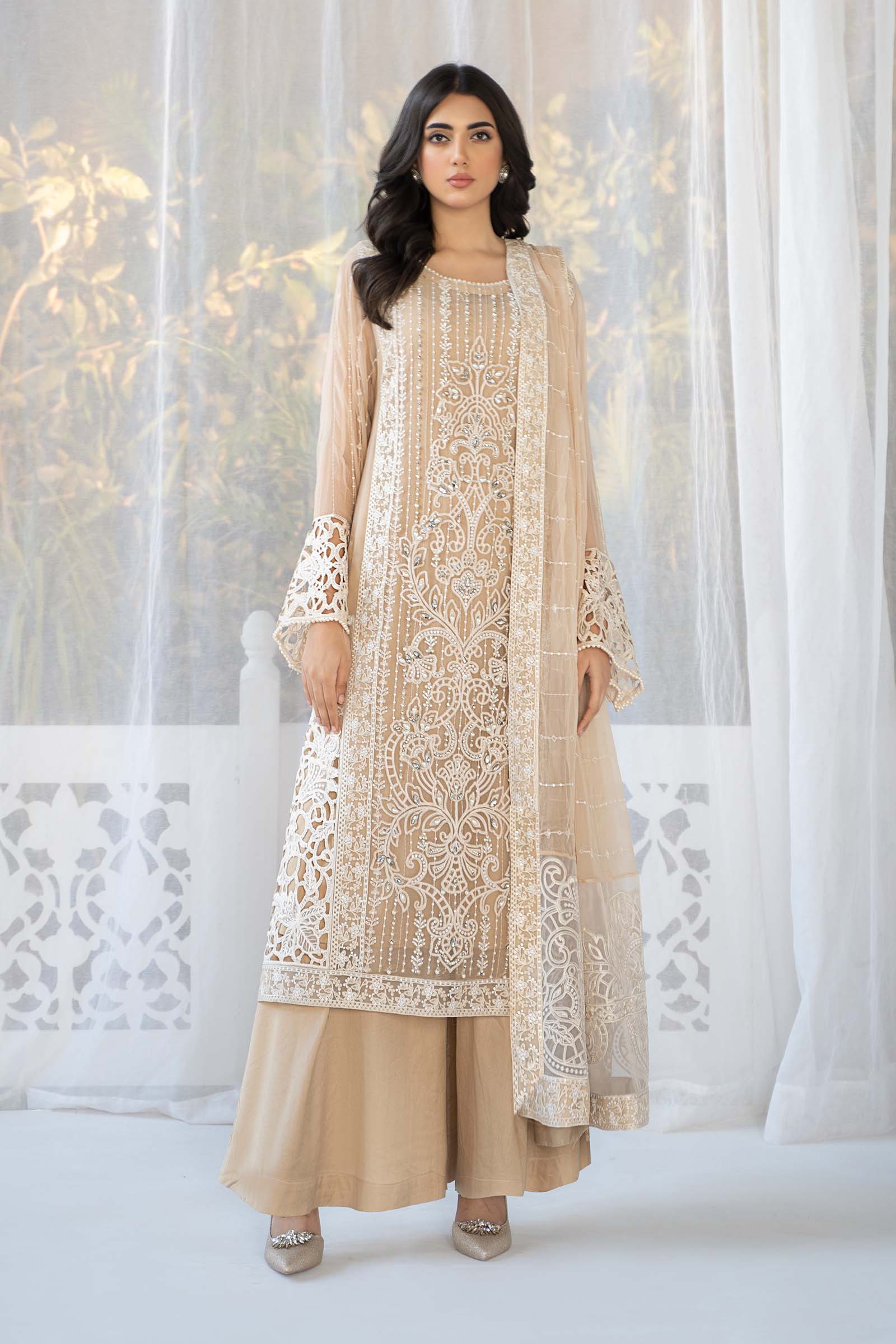3 Piece Embroidered Chiffon Suit – Maria.B. Designs (AE)