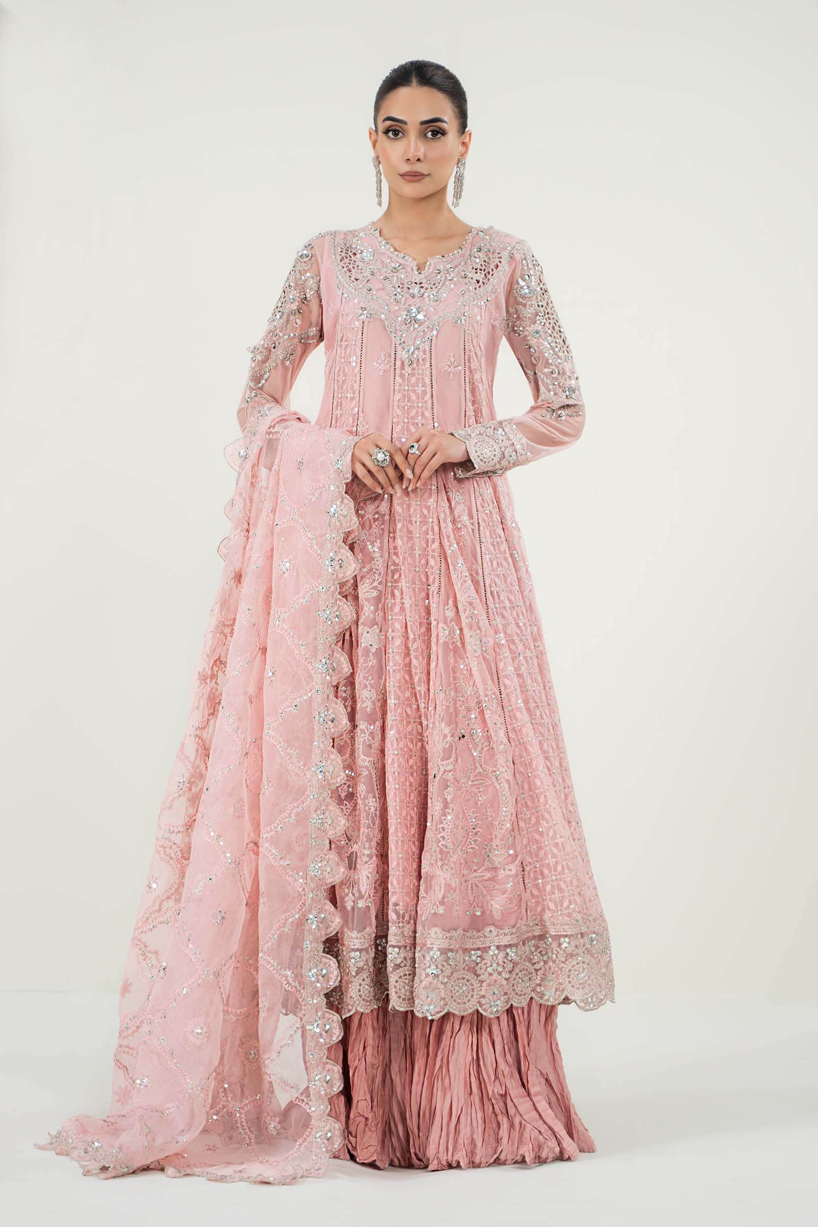 3 Piece Embroidered Net Suit – Maria.B. Designs (AE)