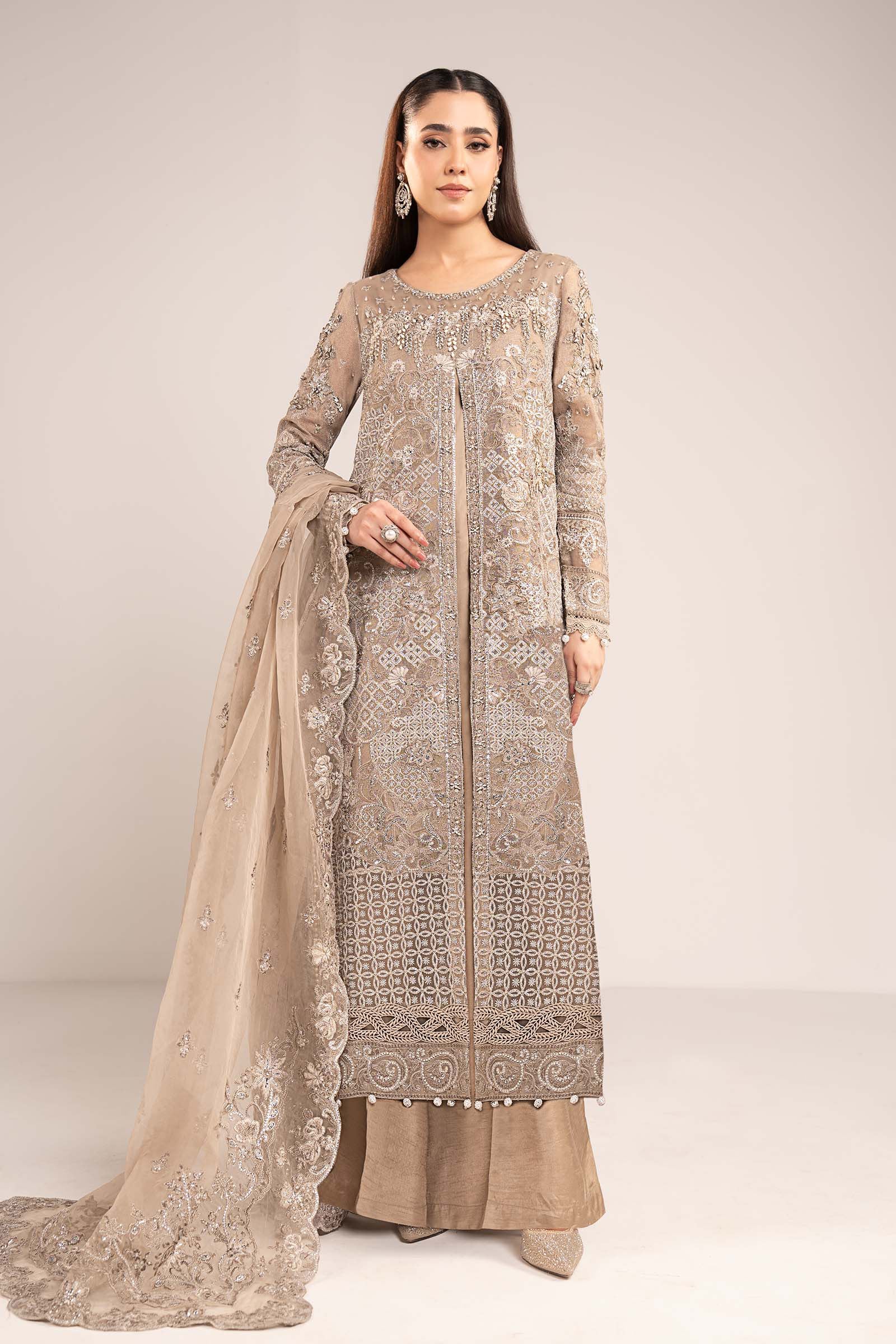 3 Piece Embroidered Net Suit – Maria.B. Designs (AE)