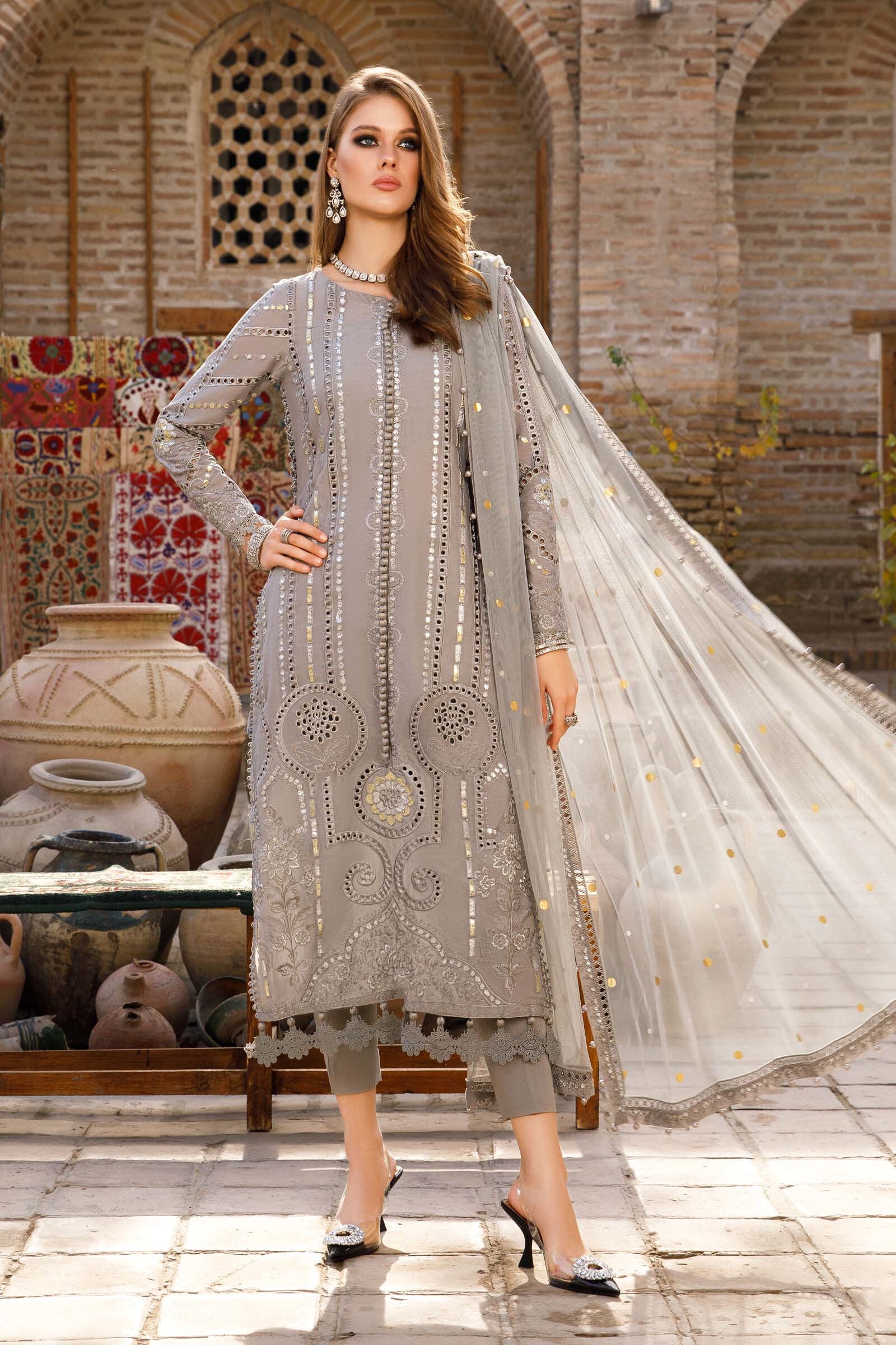 Unstitched Lawn | D-2308-B – Maria.B. Designs (AE)