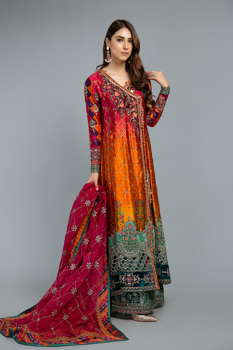 Suit Ombre, hot Pink and Tangerine BDS-1804 is available in Ombre, hot ...