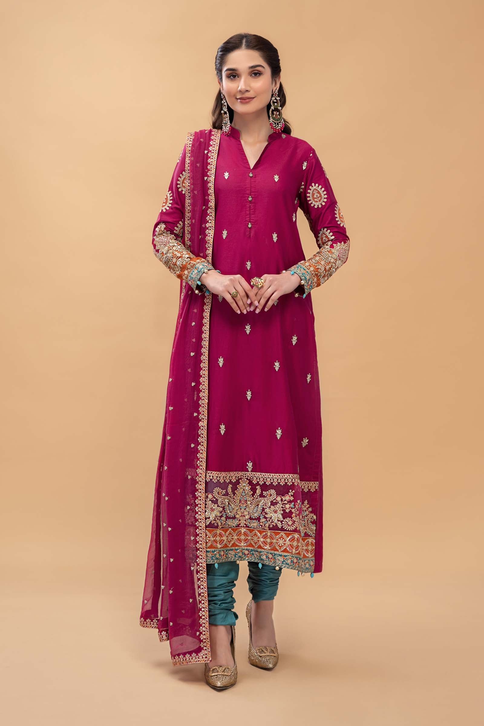 Suit Magenta Hot pink CSS-601 – Maria.B. Designs (AE)