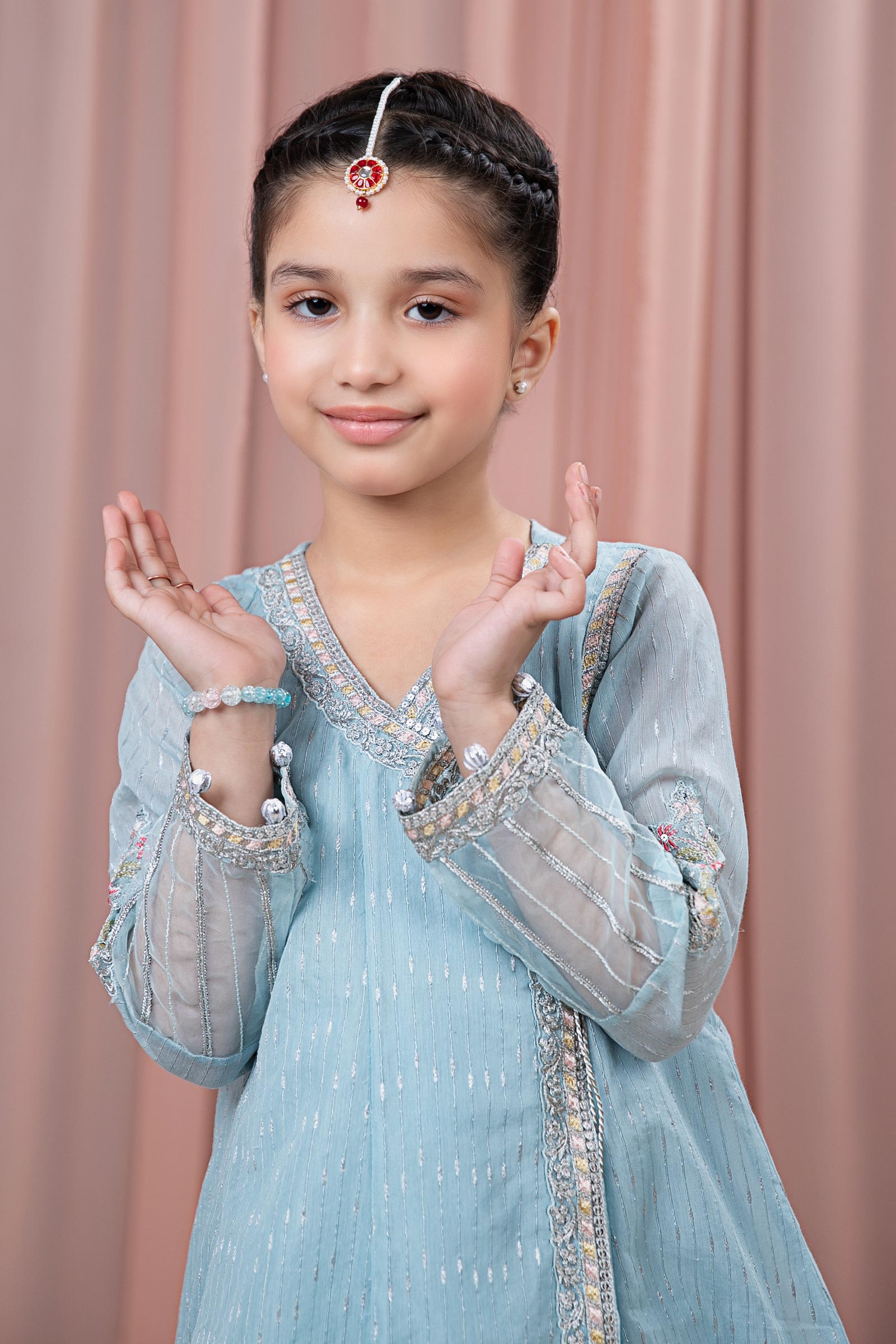 3 Piece Embroidered Cotton Jacquard Zari Suit – Maria.B. Designs (AE)